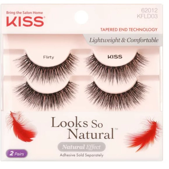 Fake Eyelashes | Makeup | Kiss Looks So Natural Double Pack Flirty ...